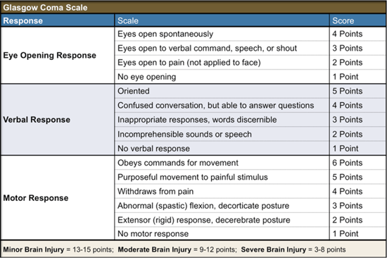 TBIs are classified as severe, moderate, and mild. Assessment tools ...